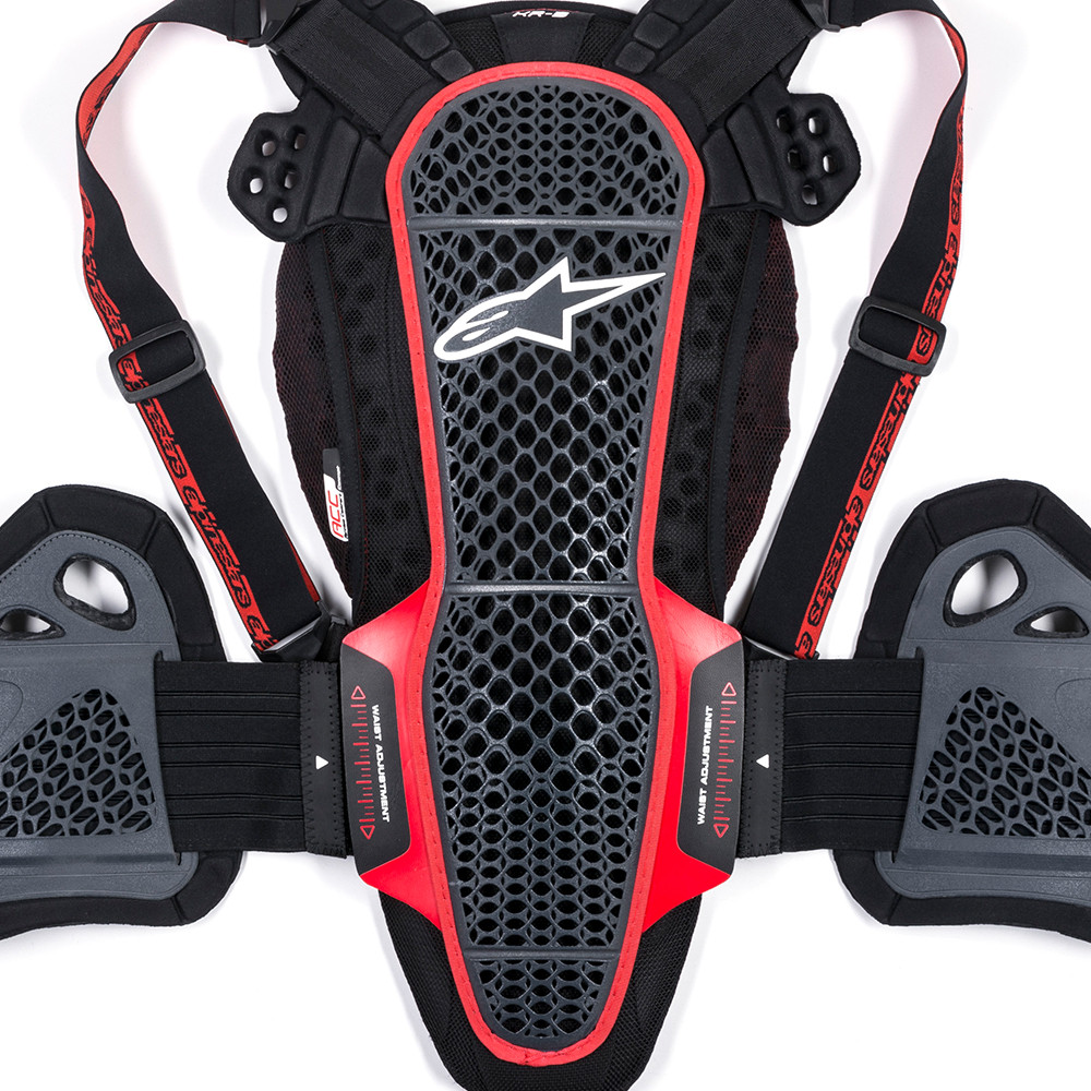 Alpinestars Nucleon KR-3 Back Protector Black/Red - Sportbike Track Gear