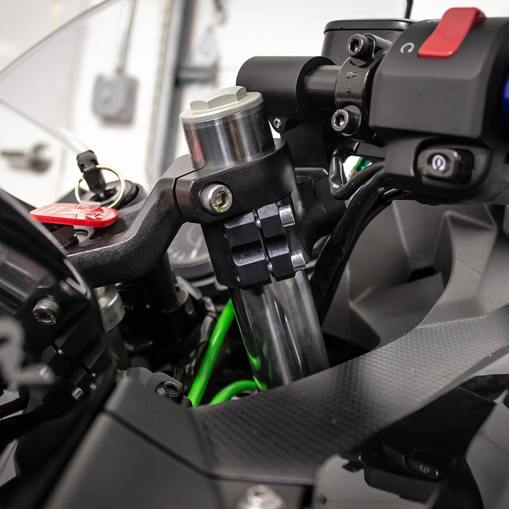 Woodcraft Kawasaki Ninja 400 2018-2023 Clip-on Riser Assembly w/ Bars