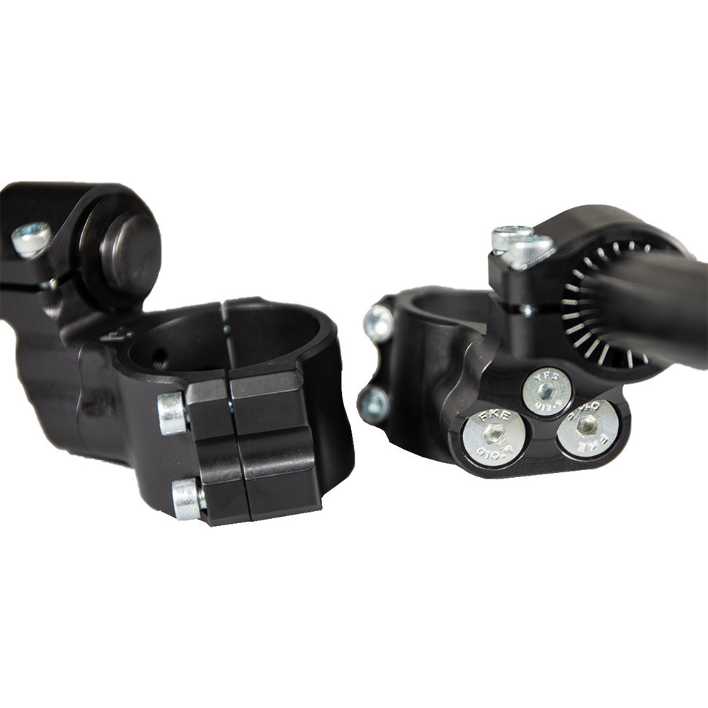 Woodcraft Kawasaki ZX6R 2009-2023 Side Mount 35mm Rise Clip On Riser ...