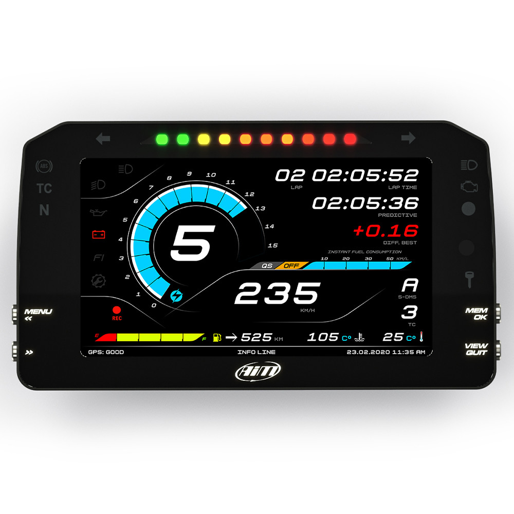 AiM MXPS Suzuki GSX-R1000 2017-2022 Plug & Play Dash Logger