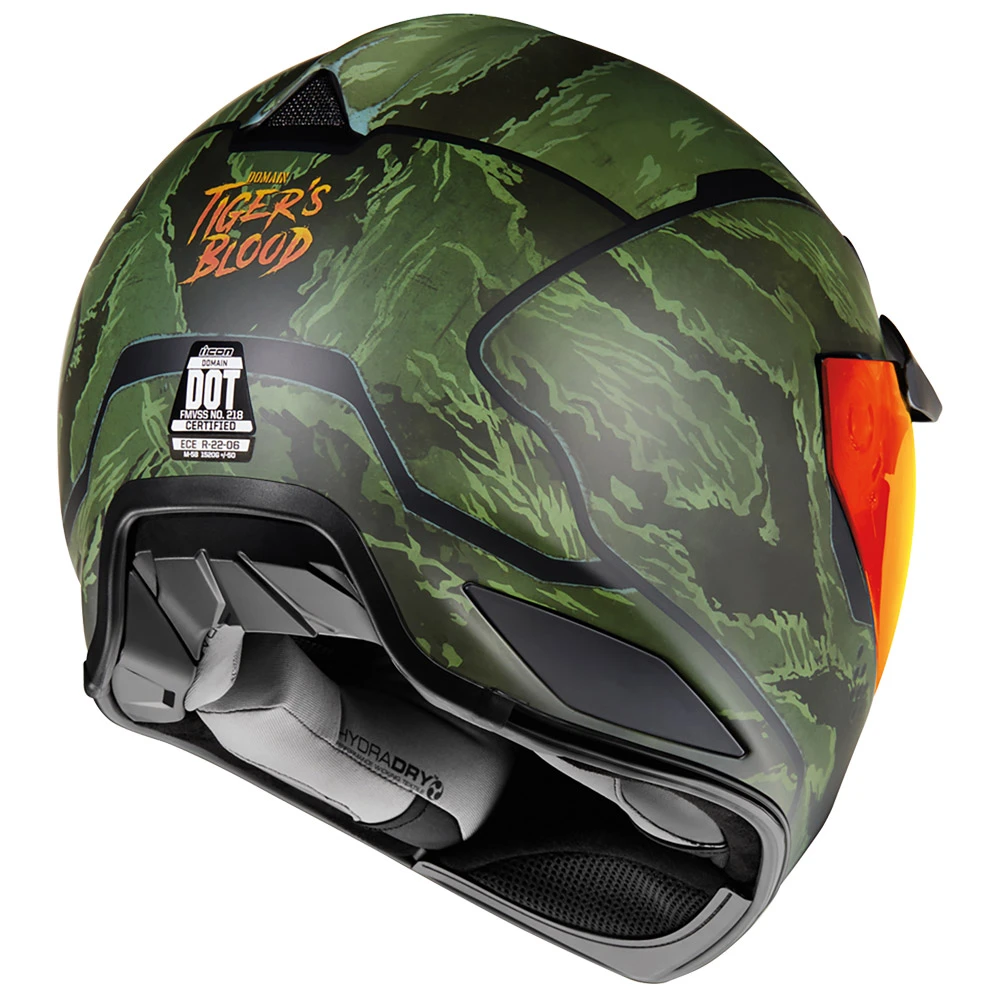 Icon Domain Tiger's Blood Helmet - Sportbike Track Gear
