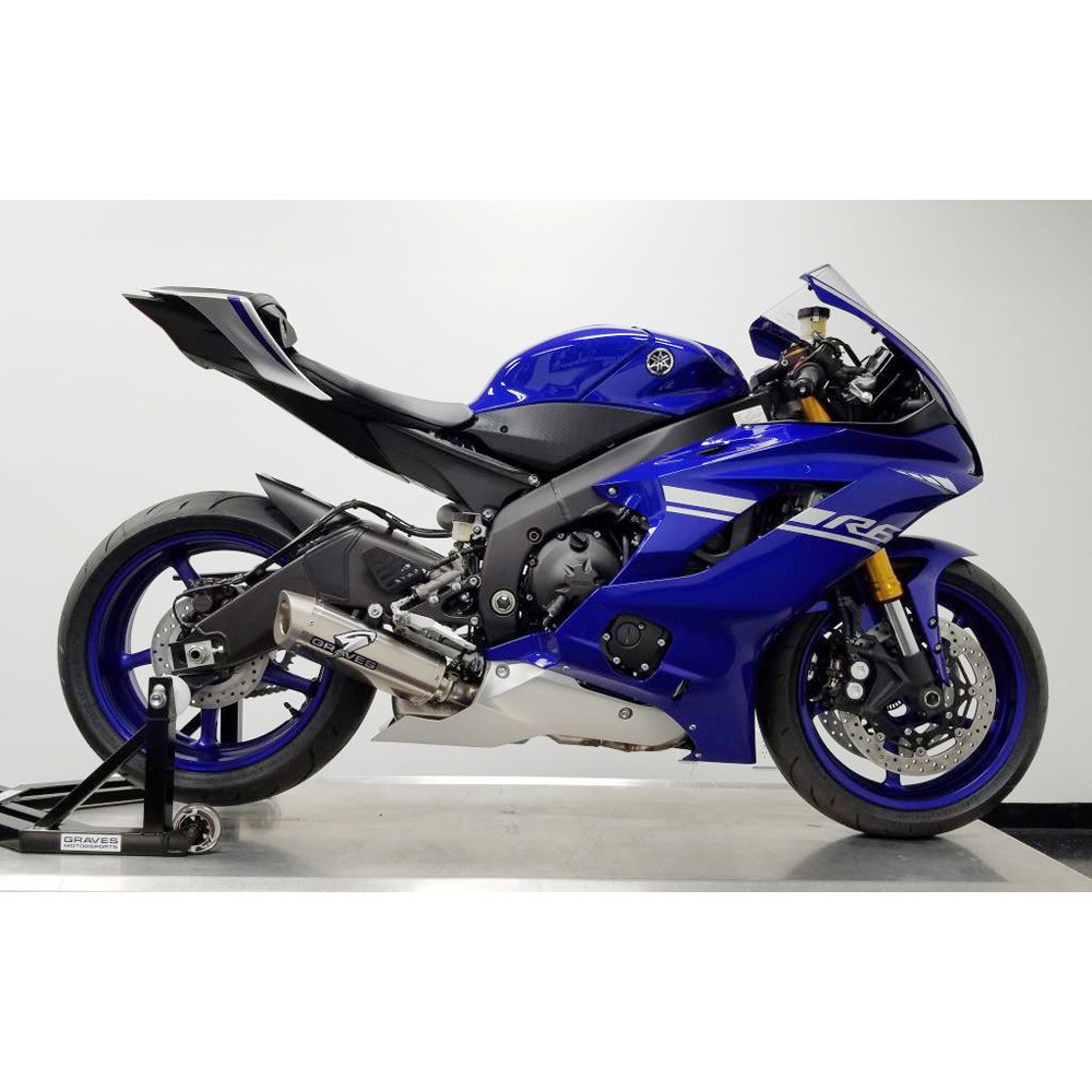 Graves Motorsports Yamaha R6 2006-2020 Cat Back Slip On Titanium Exhaust