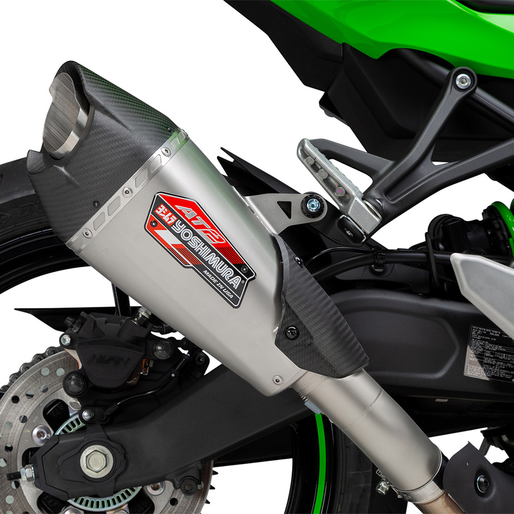 Yoshimura Kawasaki ZX-4RR 2023 Street AT2 Slip On Exhaust System SS-SS ...