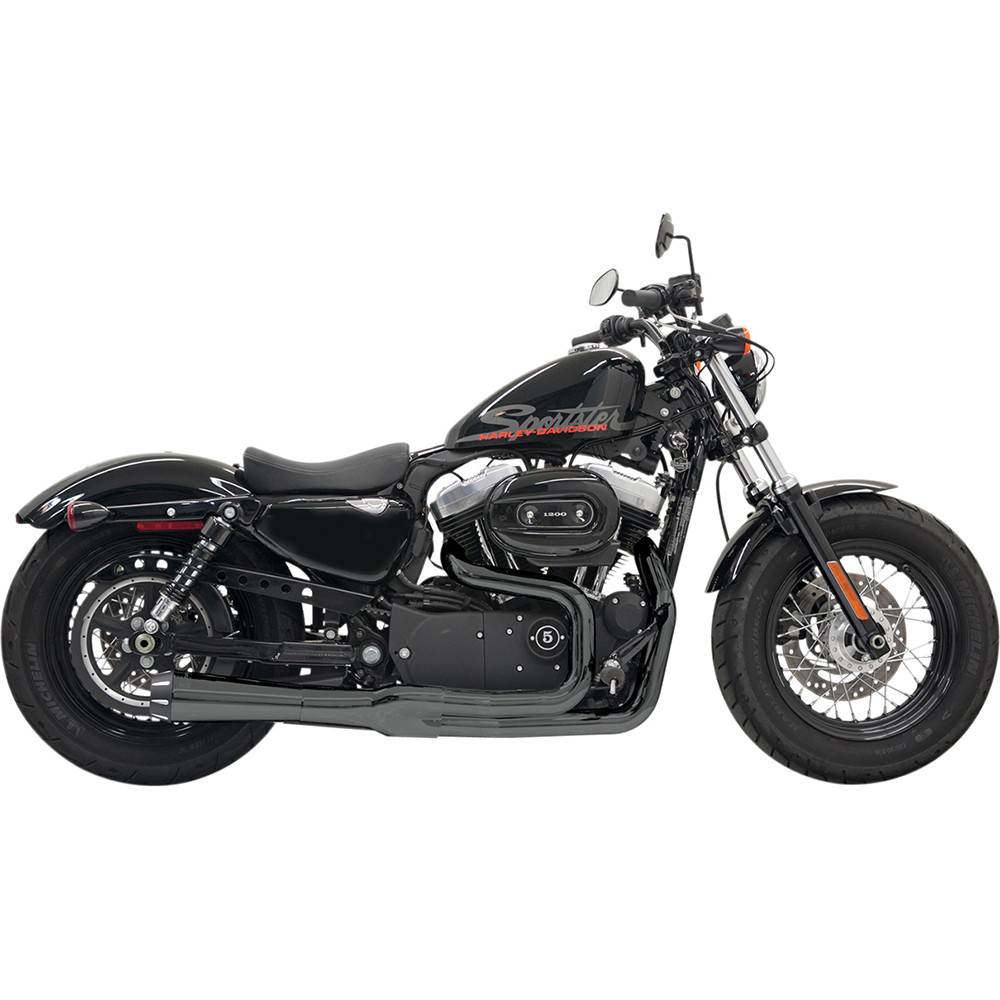 Bassani Xhaust 2009-2013 Harley-Davidson Iron 883 XLN Road Rage II Mega ...