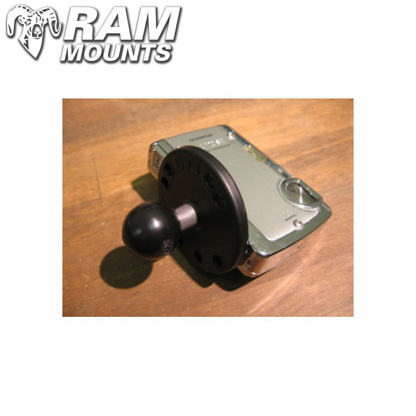 Ram Mounts 2.5" Round Base (AMPs Hole Pattern), 1" Ball & 1/4"-20 ...