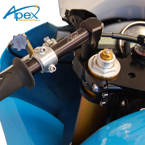 Apex 4" Adjustable Riser Clip Ons - Sportbike Track Gear