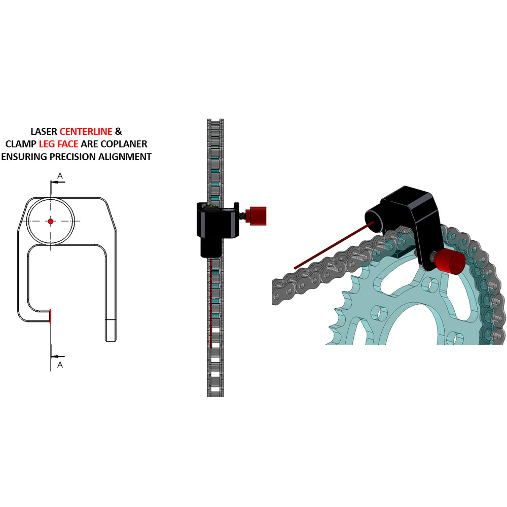 Motorcycle Chain Alignment Tool | Laser Sprocket Alignment | Sportbike ...