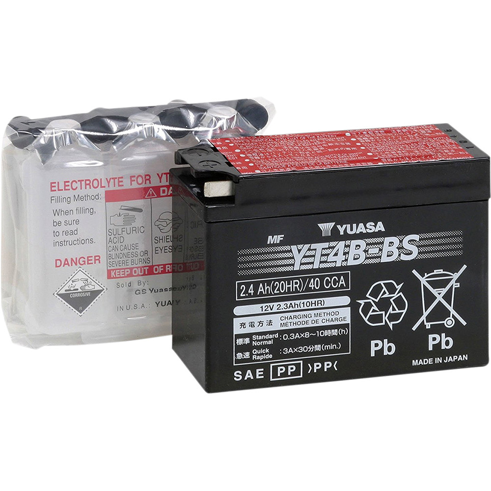 Yuasa 2011-2022 Yamaha TTR110E AGM Maintenance-Free Battery - Sportbike ...