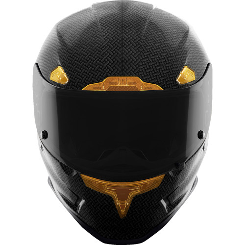 Icon Airframe Pro Carbon 4Tress Yellow Helmet - Sportbike Track Gear