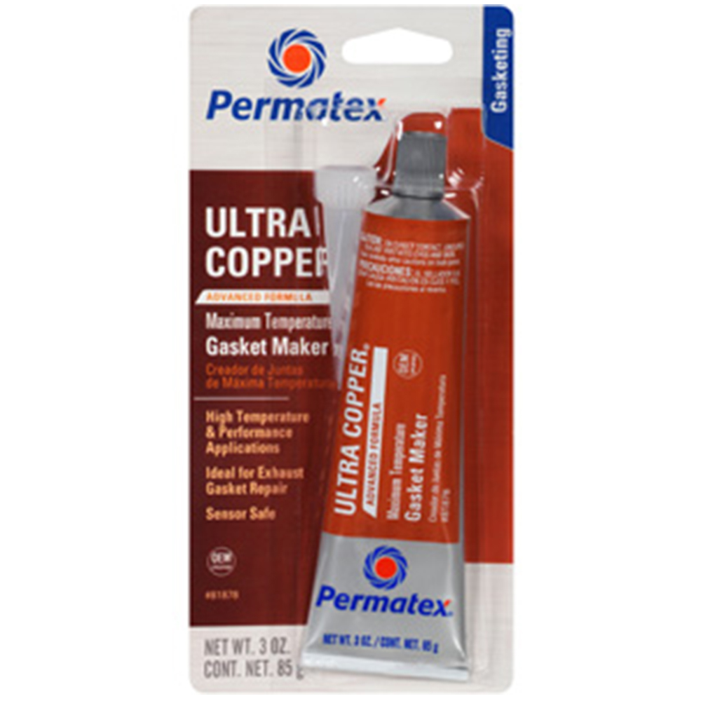 Permatex Ultra Copper Maximum Temperature RTV Silicone Gasket Maker ...