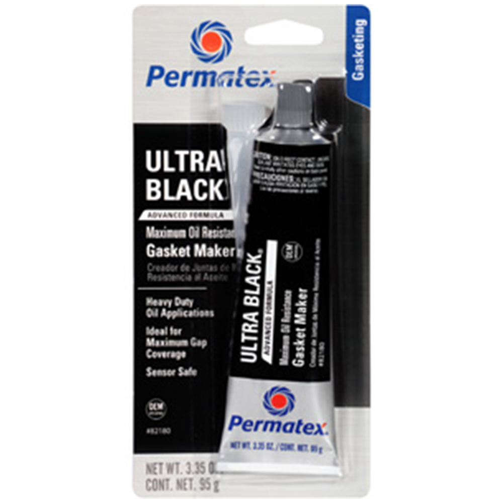 Permatex Ultra Black Maximum Oil Resistance RTV Silicone Gasket Maker ...