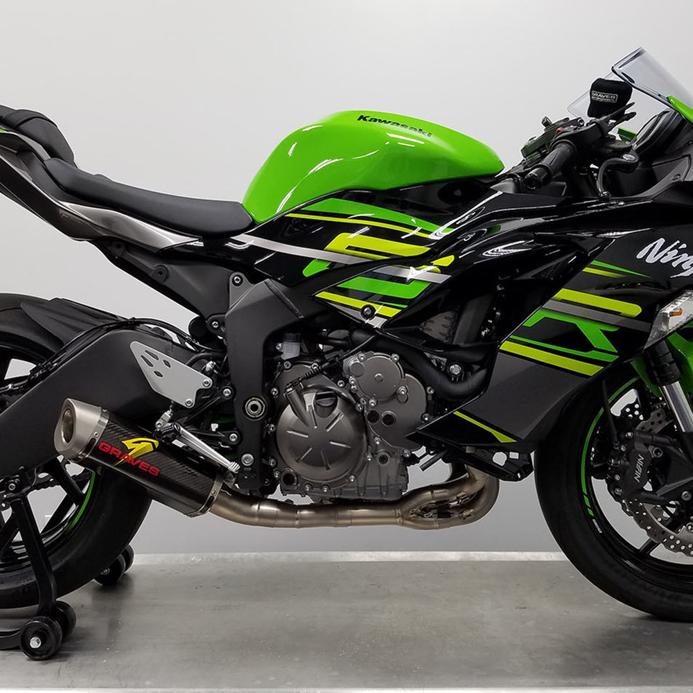 Graves Motorsports Kawasaki ZX6R 2015-2022 LINK WORKS Titanium / Carbon ...