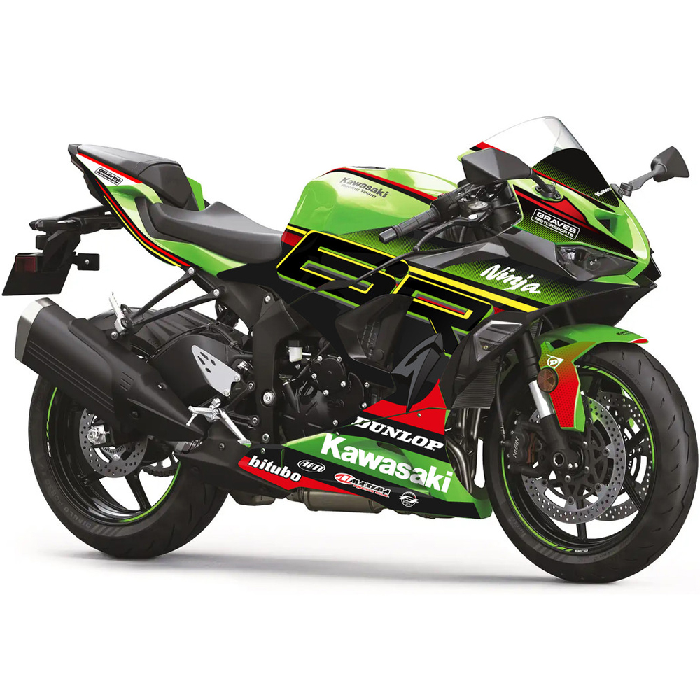 Graves Motorsports Kawasaki ZX-6R 2024 OEM Bodywork Graphics Set