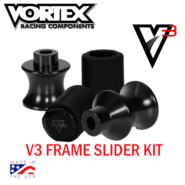 Vortex V3 Frame Sliders Suzuki SV650 03-07 - Sportbike Track Gear