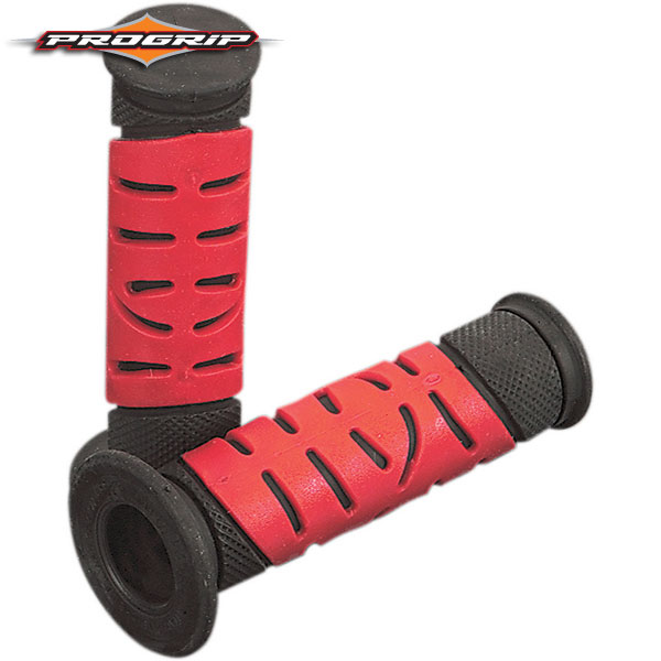 ProGrip 719 Dual Density Sportbike Grips Black /Red - Sportbike Track Gear