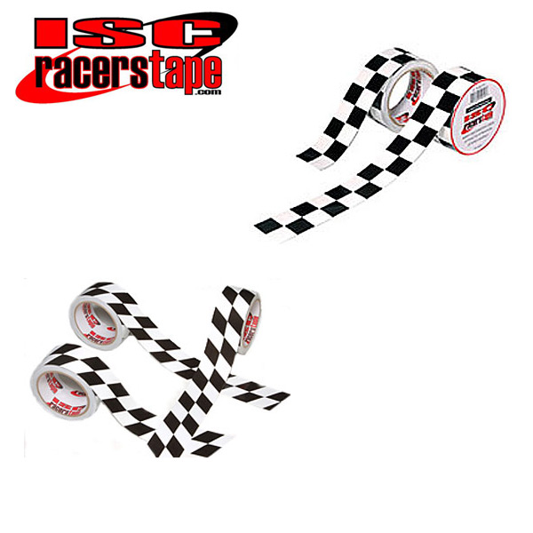 ISC Racers Tape Checkered Duct Tape - Sportbike Track Gear