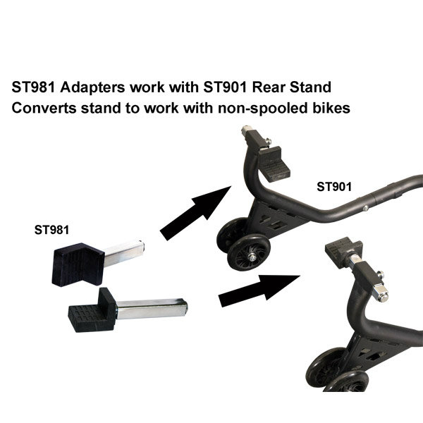 Vortex Rear Stand Adapters for no Spools - Sportbike Track Gear