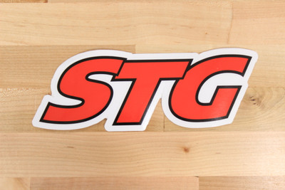 STG Letters Sticker - Sportbike Track Gear