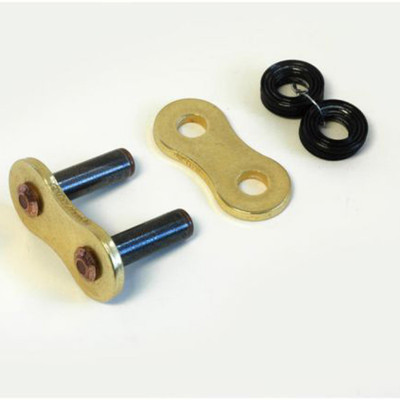 RK Chain 520GXW Rivet Connecting Link Gold Finish - Sportbike Track Gear