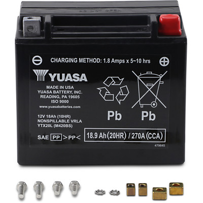 Yuasa 2018-2020 Harley-Davidson FXBRS Breakout 114 AGM Maintenance-Free ...