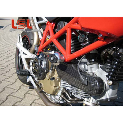 LSL Ducati Hypermotard 07-12 Frame Slider Kit - Sportbike Track Gear