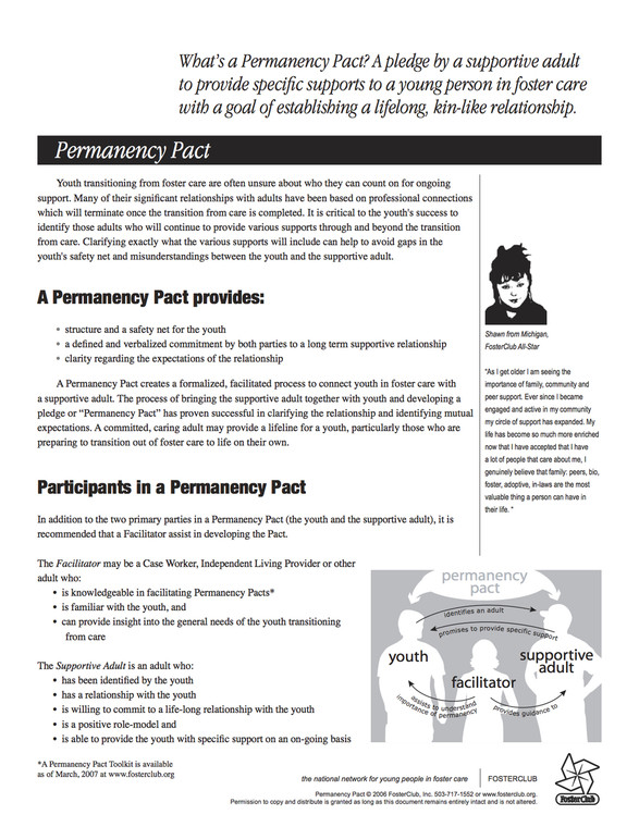 Permanency Pact - FREE Download - Store | FosterClub