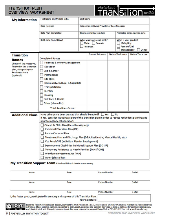 Transition Toolkit - FREE Download - Store | FosterClub