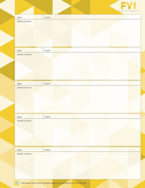Logbook Pages - FREE Download - Store | FosterClub