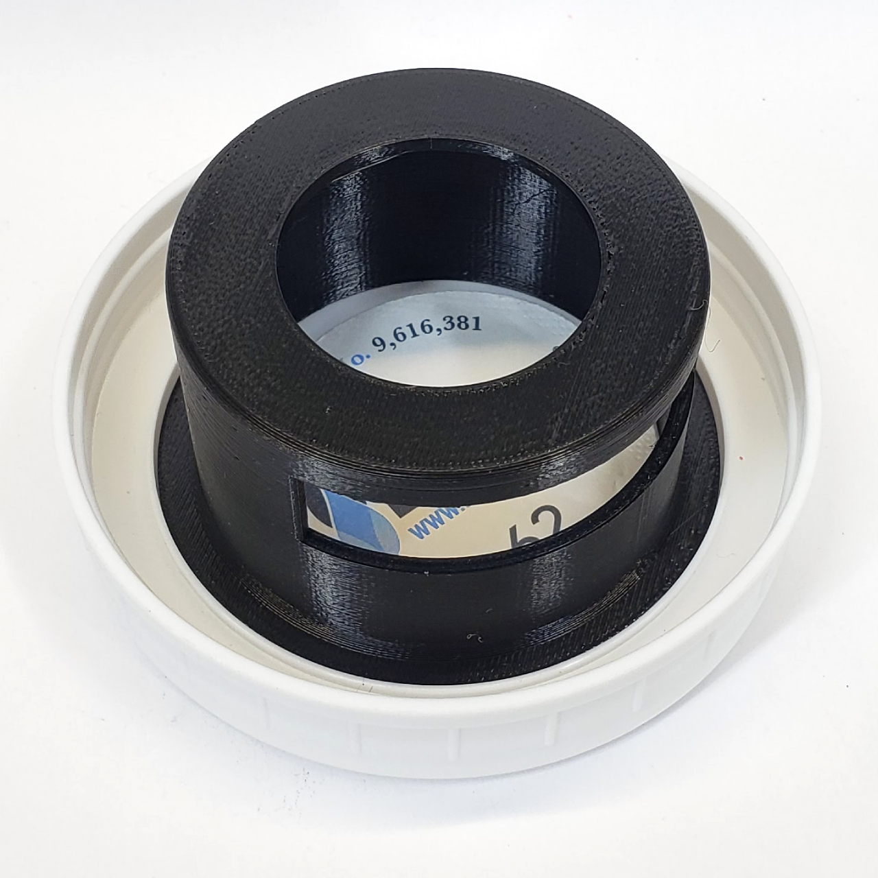 HumidiNook Lid Pocket For Wide-Mouth Mason Jar - Delta 3D Studios, LLC