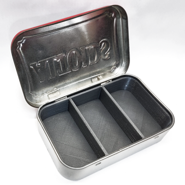 Mint Tin Tri-Divider Insert - Delta 3D Studios, LLC