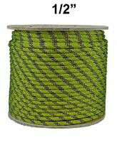 Tower Line 12.7mm 32 Strand Climbing Line - 150 FT - Sewn eye - Dark ...