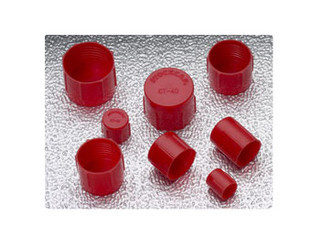 1.005" x 0.780" - CT-40 RED Threaded Cap (100 ct.)