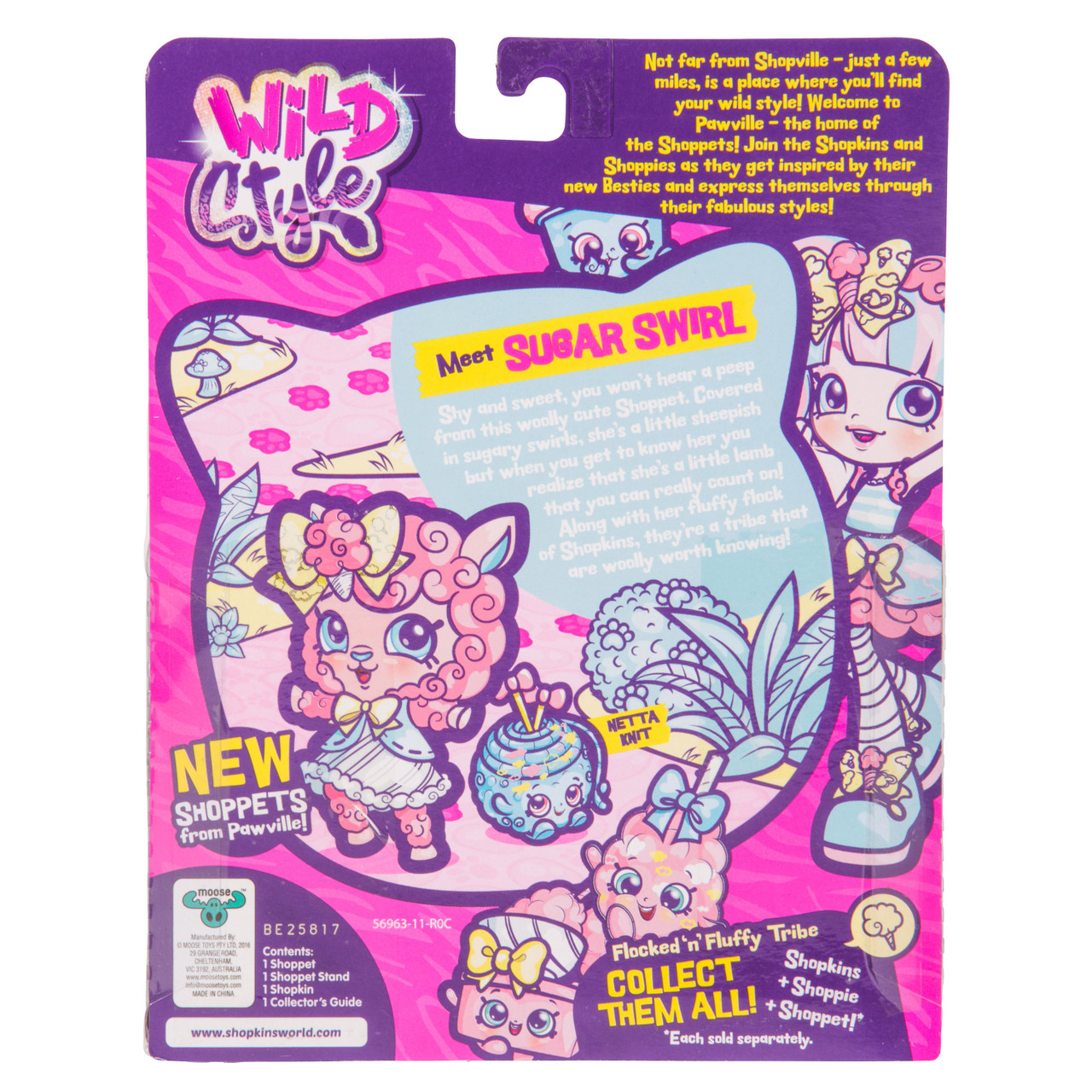 Shopkins Wild Style SUGAR SWIRL Exclusive Shoppet & Shopkin - The Toy Barn