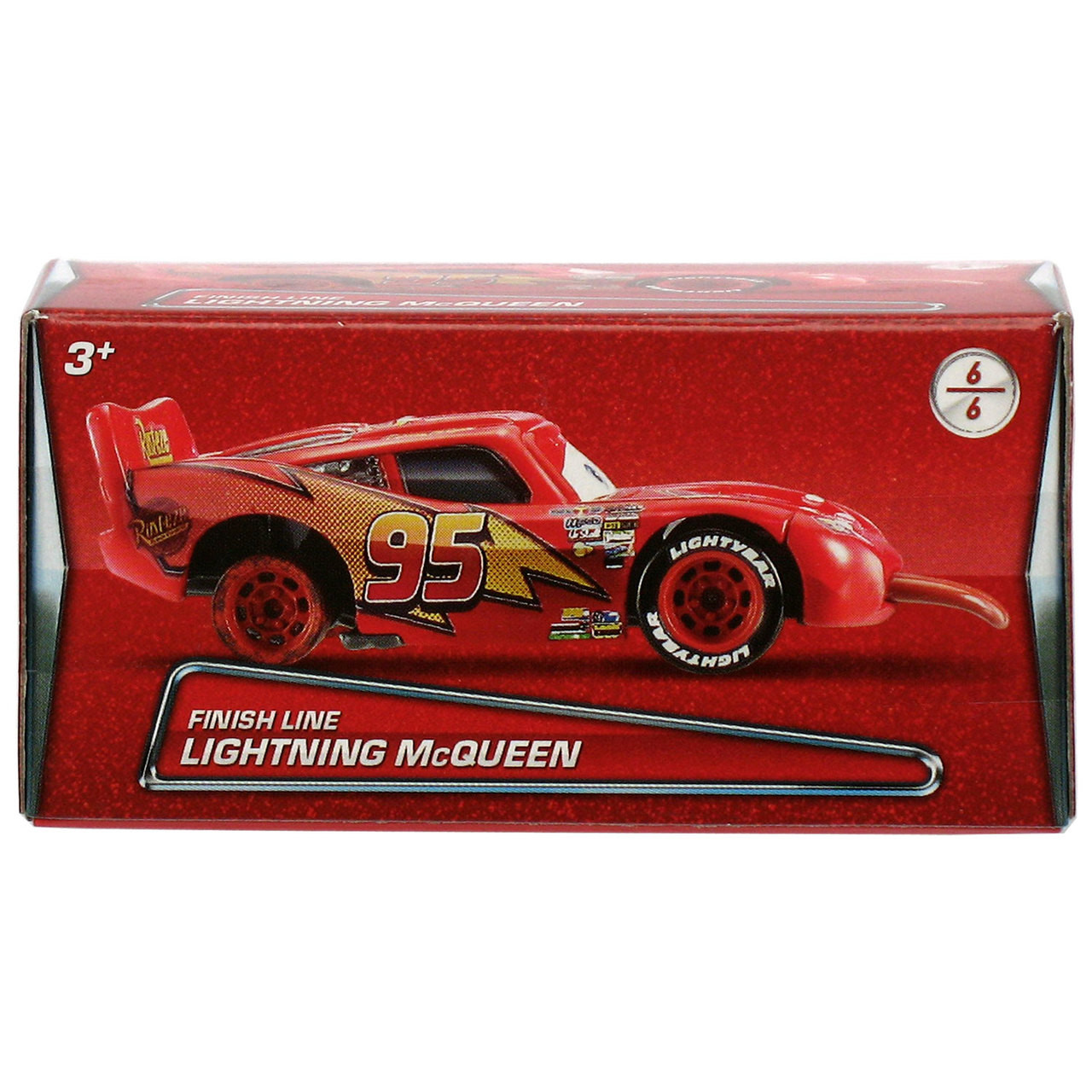 Disney Pixar Cars: FINISH LINE LIGHTNING McQUEEN 1:55 Scale Die-Cast ...