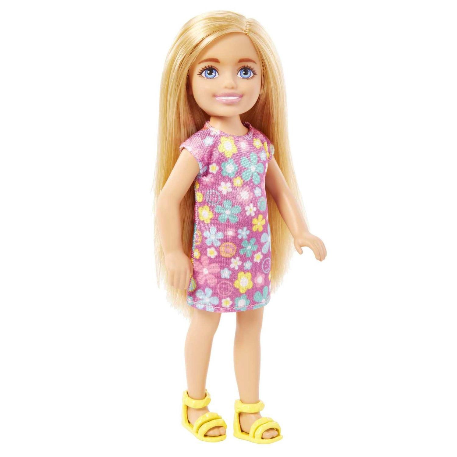 Barbie Chelsea Doll, Small Girl Doll with Blonde Hair & Blue Eyes ...