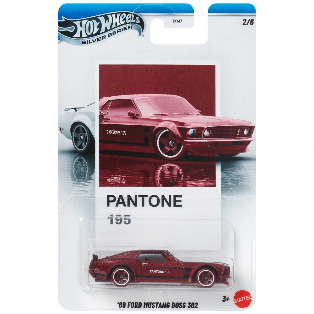 Hot Wheels Pantone Series #195 - '69 FORD MUSTANG BOSS 302 (Deep Red) 1 ...