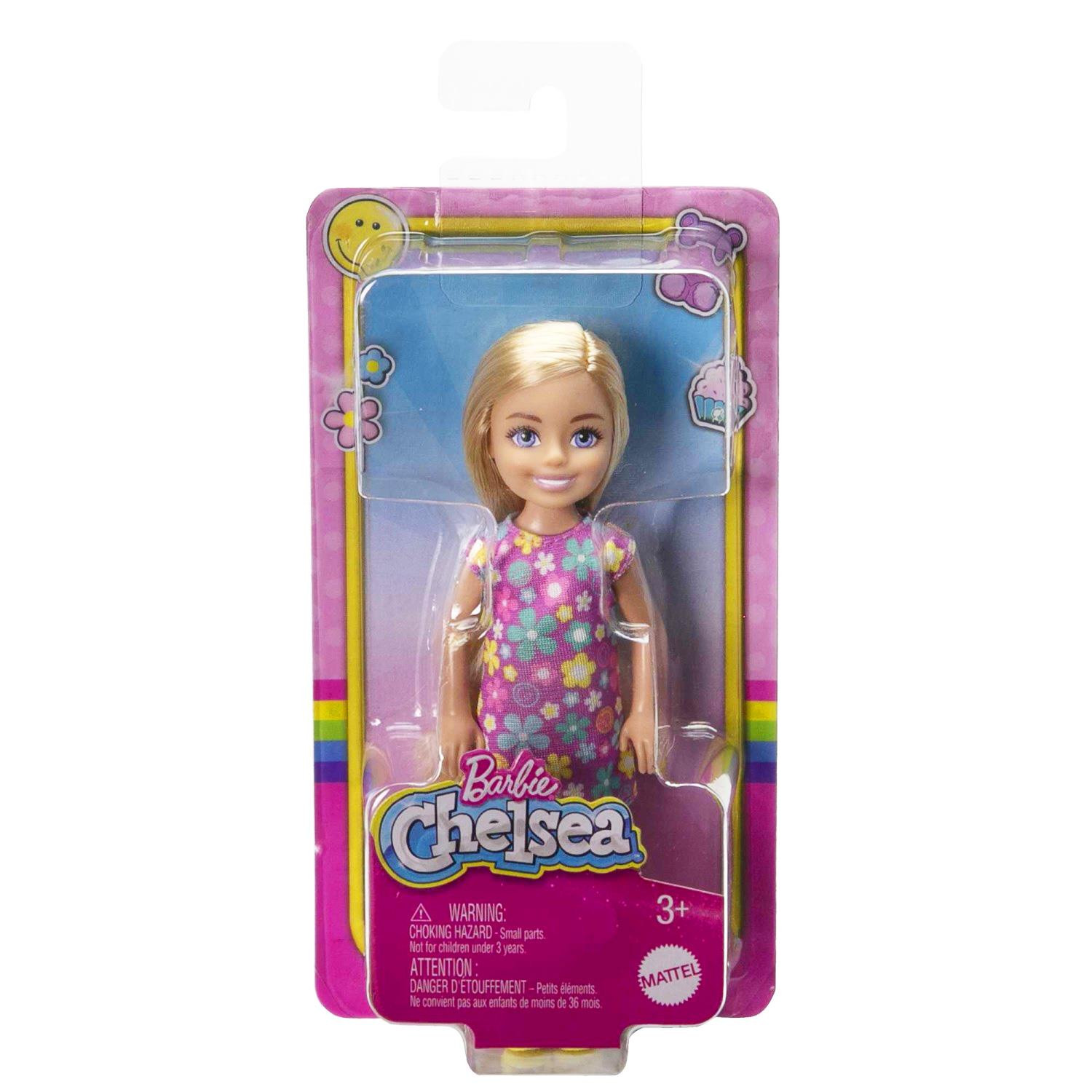 Barbie Chelsea Doll, Small Girl Doll with Blonde Hair & Blue Eyes ...