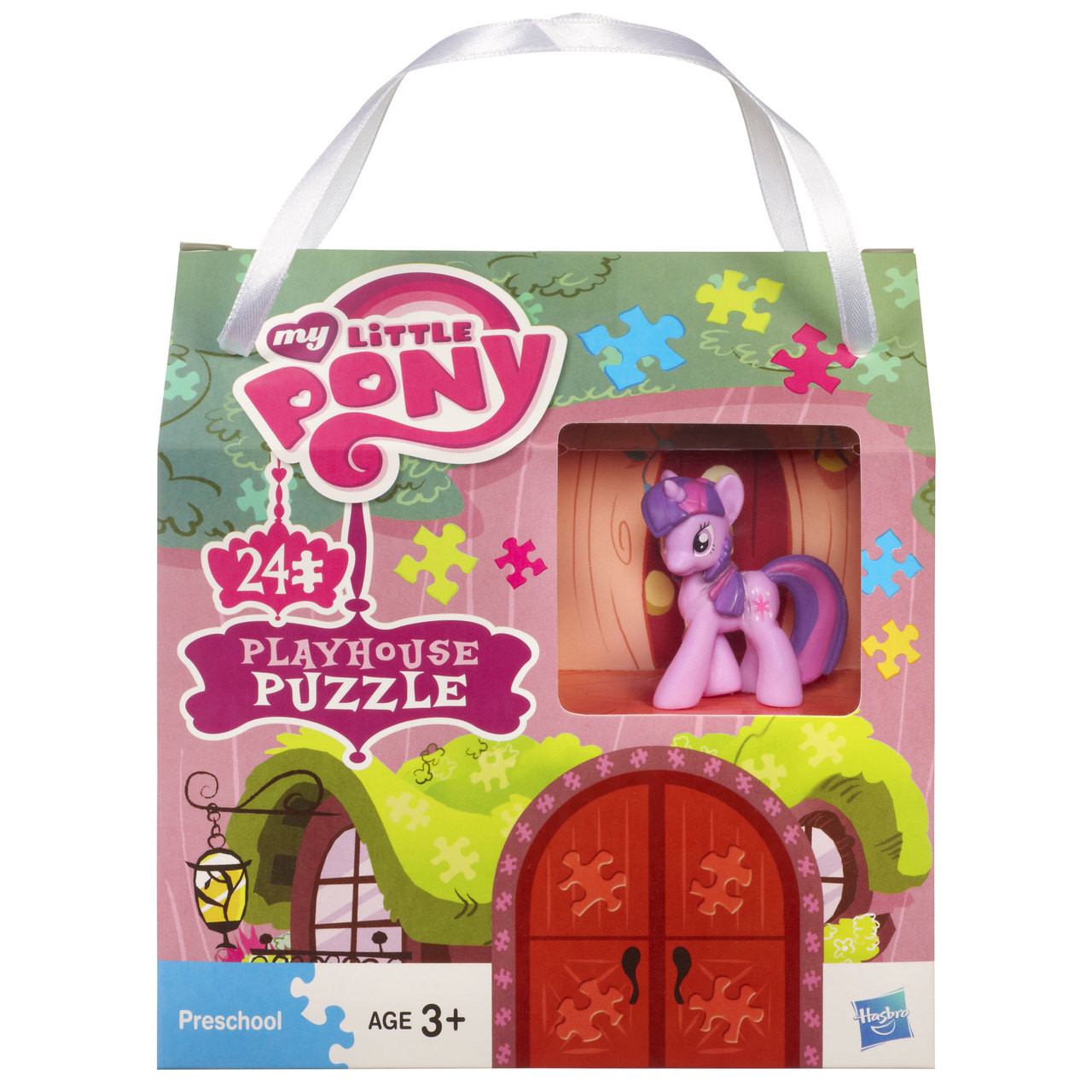 My Little Pony 24pc Playhouse Jigsaw Puzzle with Mini Twilight Sparkle ...
