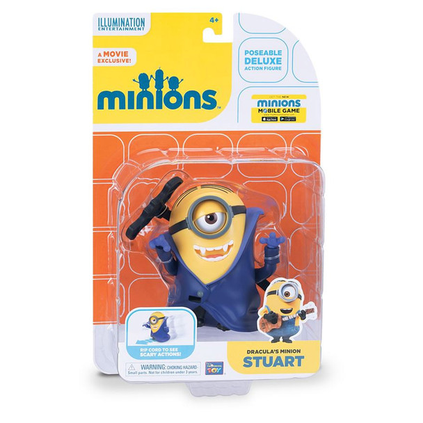 Minions DRACULA'S MINION STUART Deluxe Action Figure - The Toy Barn
