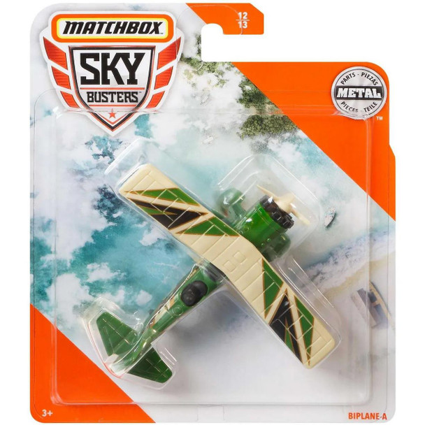 Matchbox Sky Busters BIPLANE-A Die-cast Aircraft - The Toy Barn
