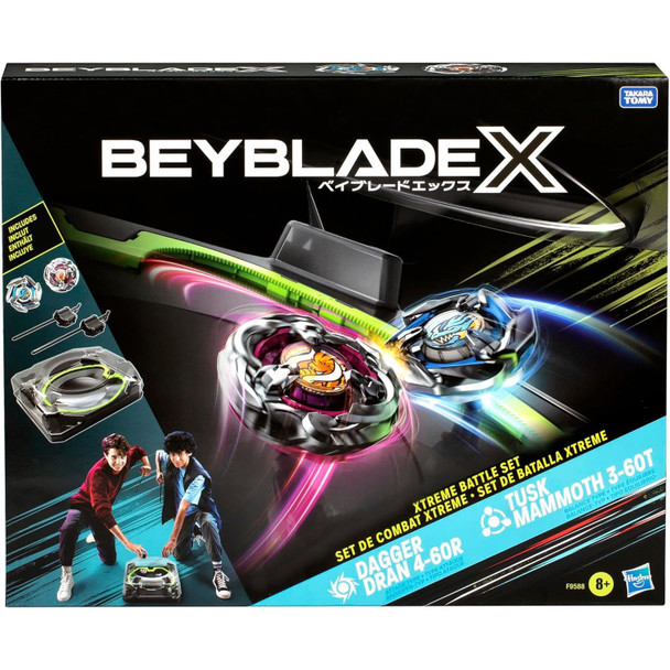 Beyblade X Xtreme Battle Set with Beystadium, 2 Tops, and 2 Launchers ...