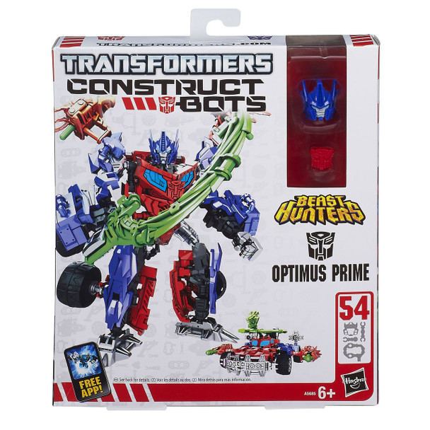 Transformers Beast Hunters Construct-Bots Elite Class OPTIMUS PRIME 2 ...