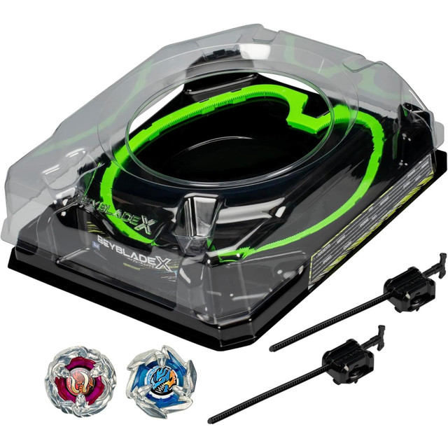 Beyblade X Xtreme Battle Set with Beystadium, 2 Tops, and 2 Launchers ...