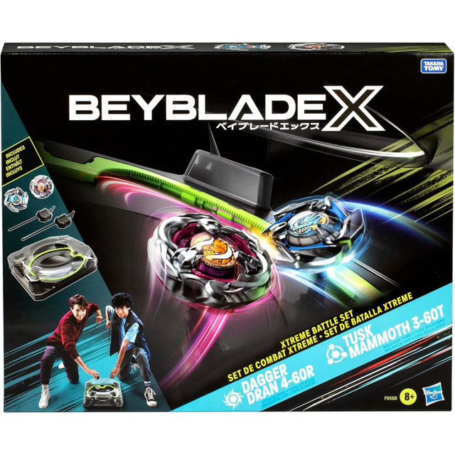 Beyblade X Xtreme Battle Set with Beystadium, 2 Tops, and 2 Launchers ...