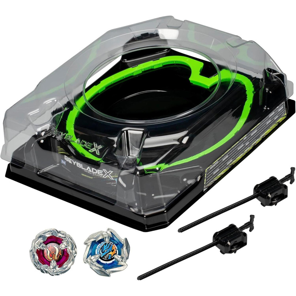 Beyblade X Xtreme Battle Set with Beystadium, 2 Tops, and 2 Launchers ...