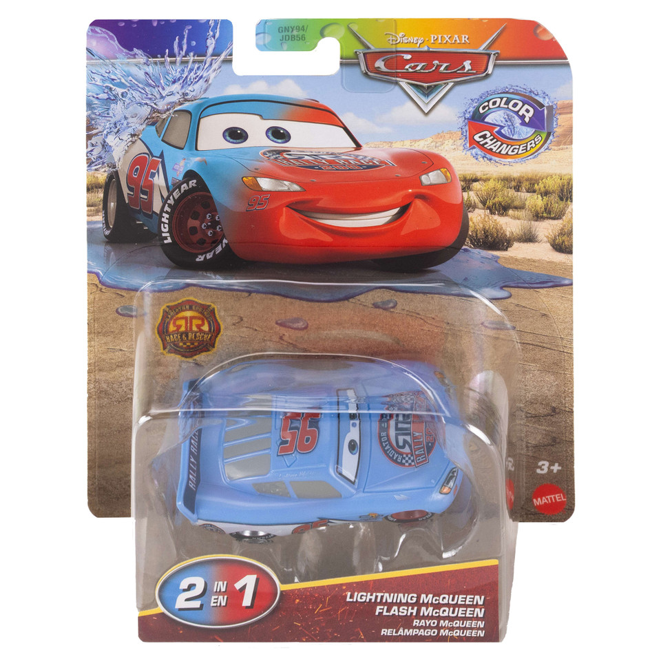 Disney Pixar Cars Colour Changers: LIGHTNING McQUEEN (Rally Race) 1:55 ...