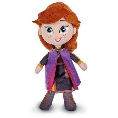 Disney Frozen II - ANNA 8-inch (20 cm) Plush Doll Soft Toy - The Toy Barn