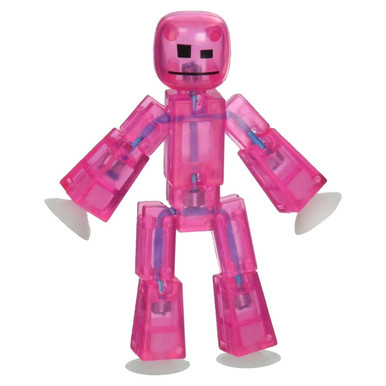 Stikbot Pink Translucent Figure - The Toy Barn