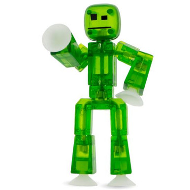 Stikbot Dark Green Translucent Figure - The Toy Barn