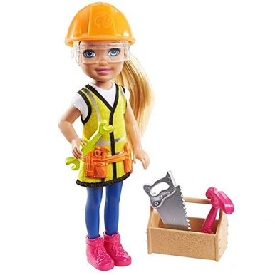 Barbie Chelsea Can Be... CONSTRUCTION WORKER Career Doll & Accessories ...